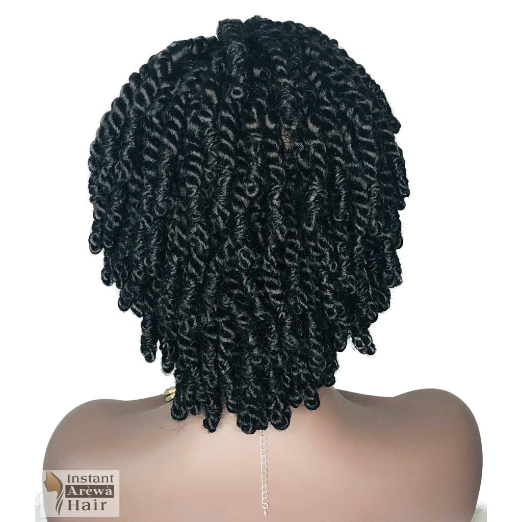 Short Kinky Cornrow Wig
