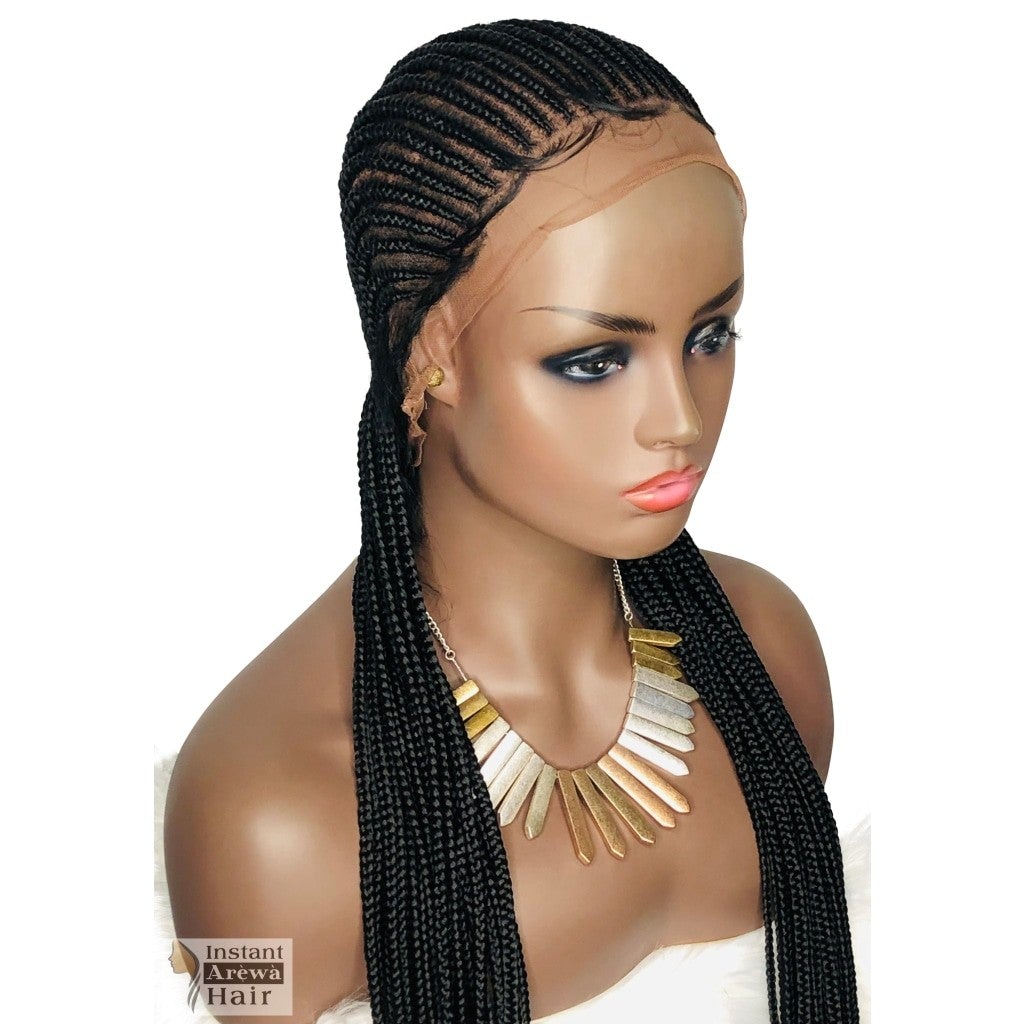 Straight-Back Cornrow Wig (Style 1) | Instant Arẹ̀wà Hair