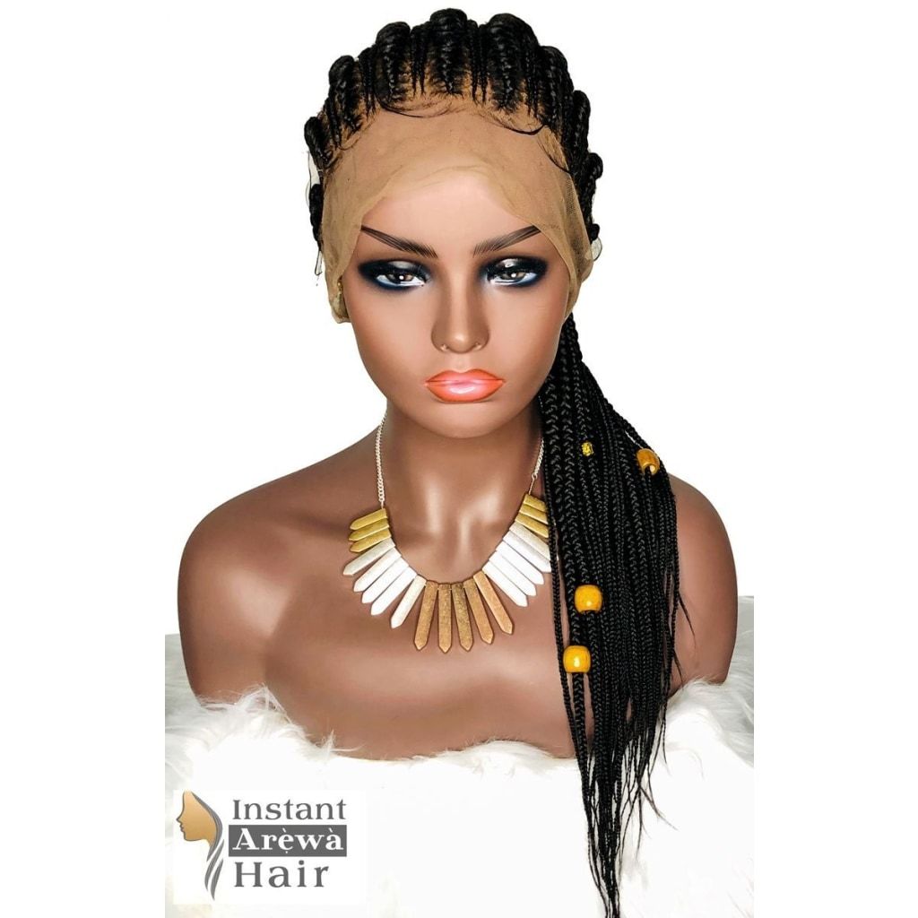 Straight-Back Cornrow Wig (Style 1) | Instant Arẹ̀wà Hair